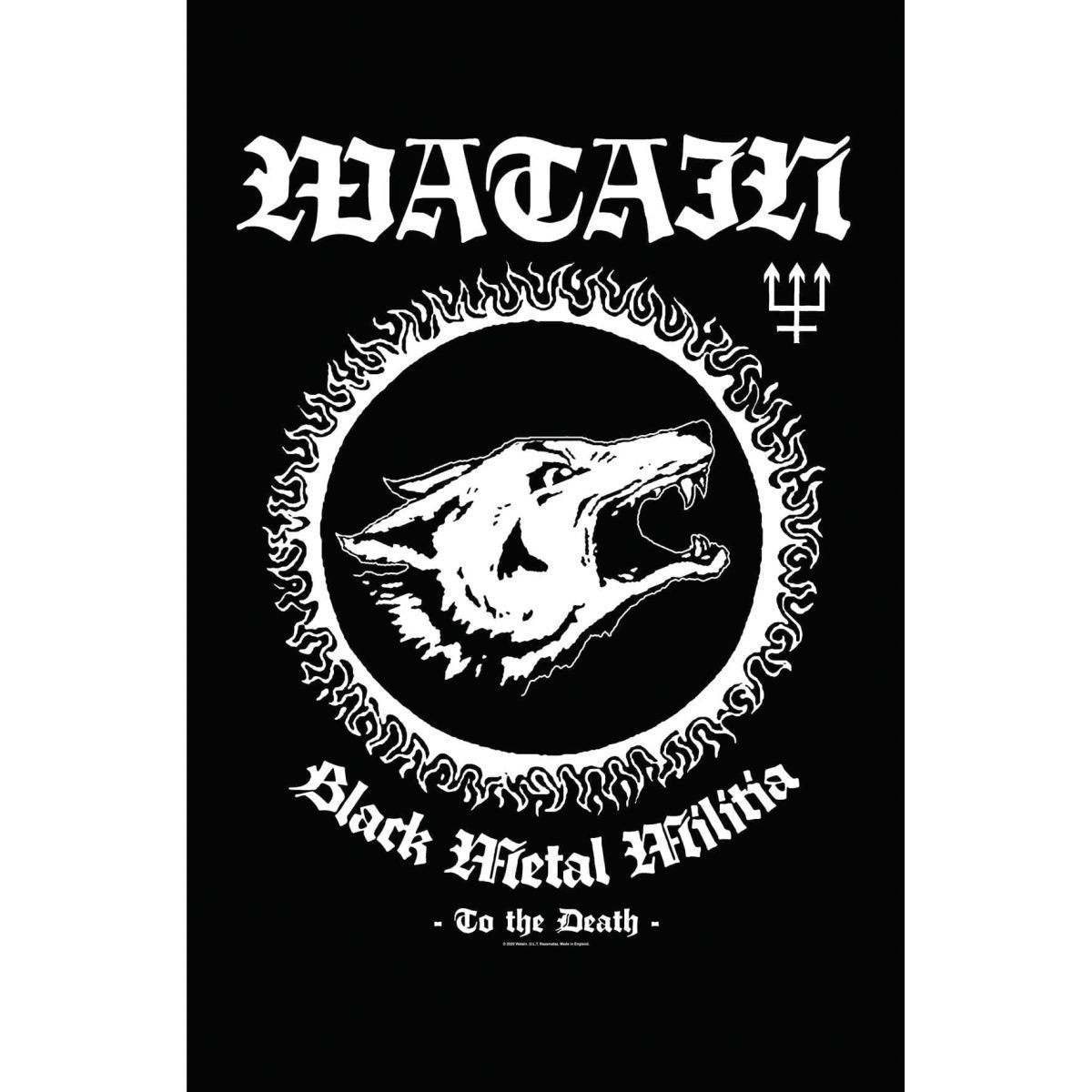 Watain 'Black Metal Militia' Textile Poster - Heavy Metal Online