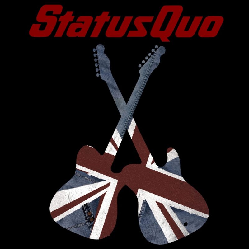 Status Quo 'Guitars' Woven Patch - Heavy Metal Online
